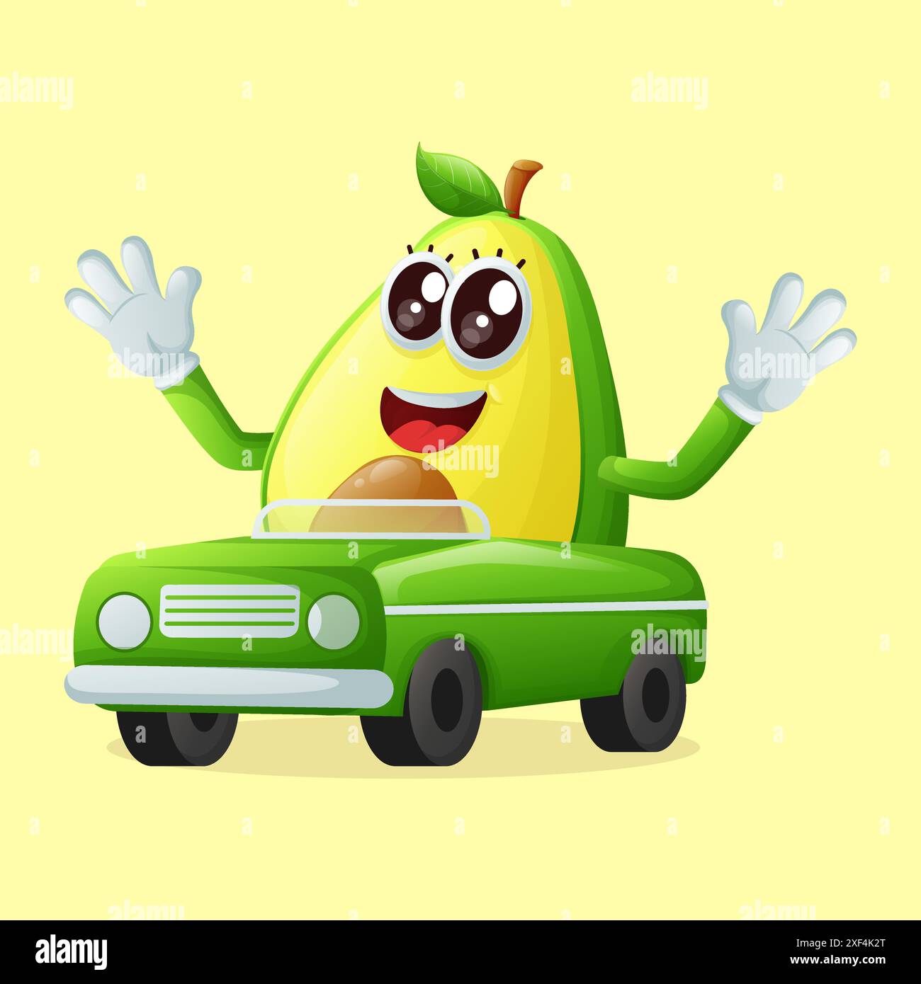 Cute funny avocado play Stock Vector Images - Alamy