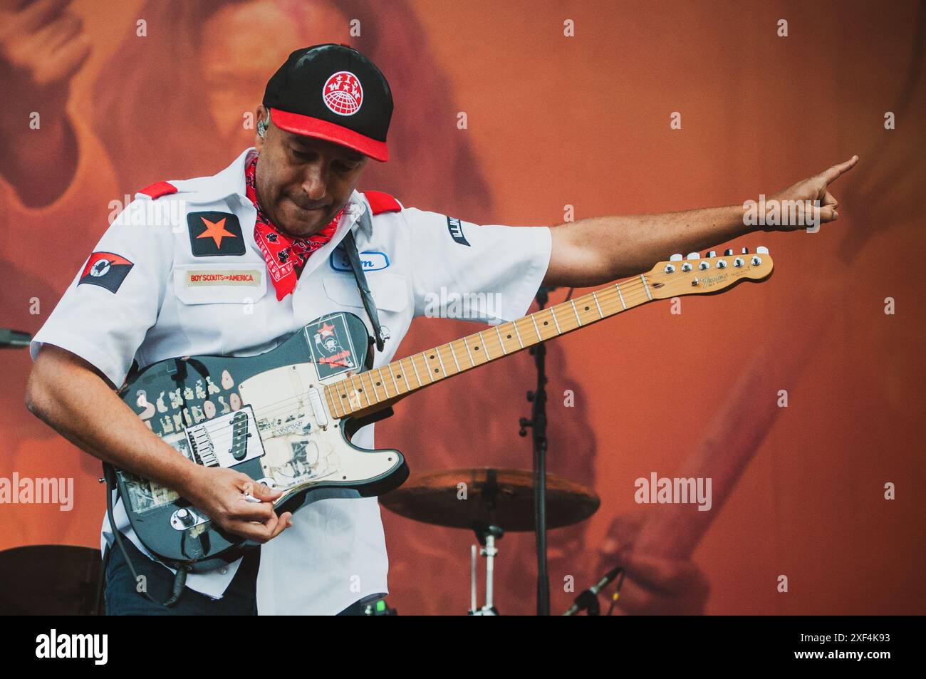 The american guitarist Ton Morello performed at Copenhell festival 2024 ...