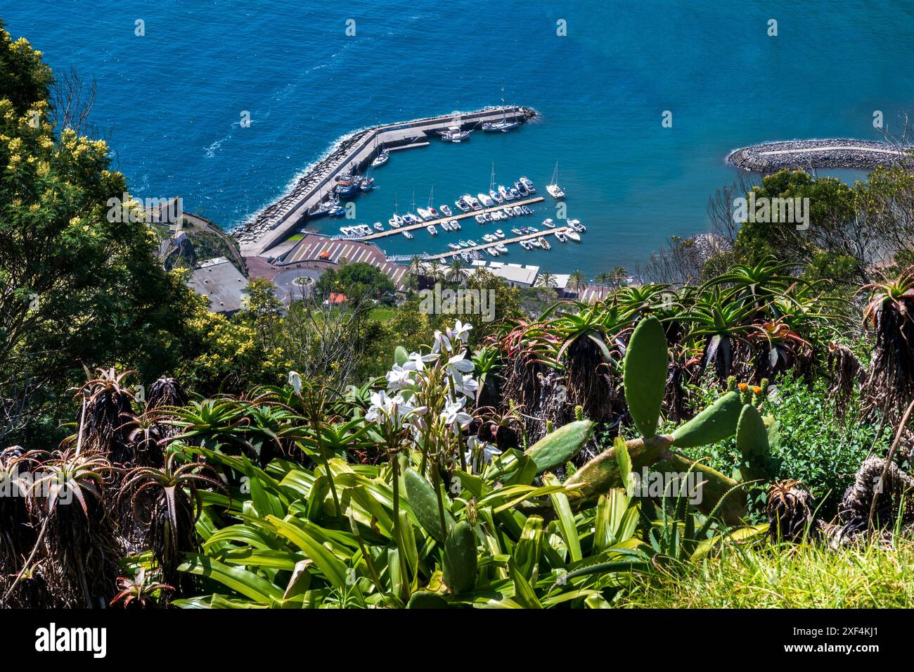 The town of Machico, Maderia, Portugal, Maderia's second largest city ...
