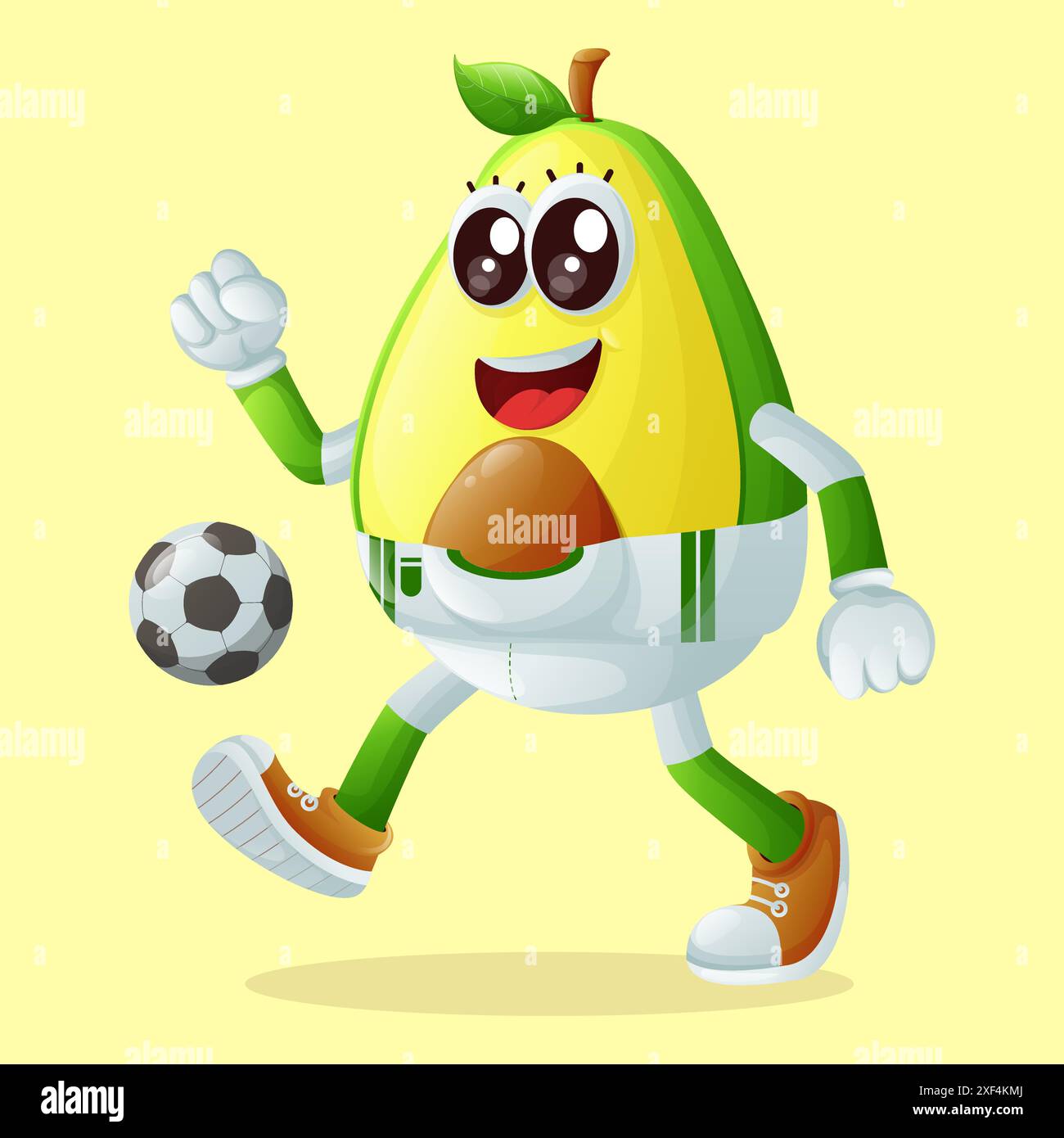 Cartoon illustration child playing soccer hi-res stock photography and ...