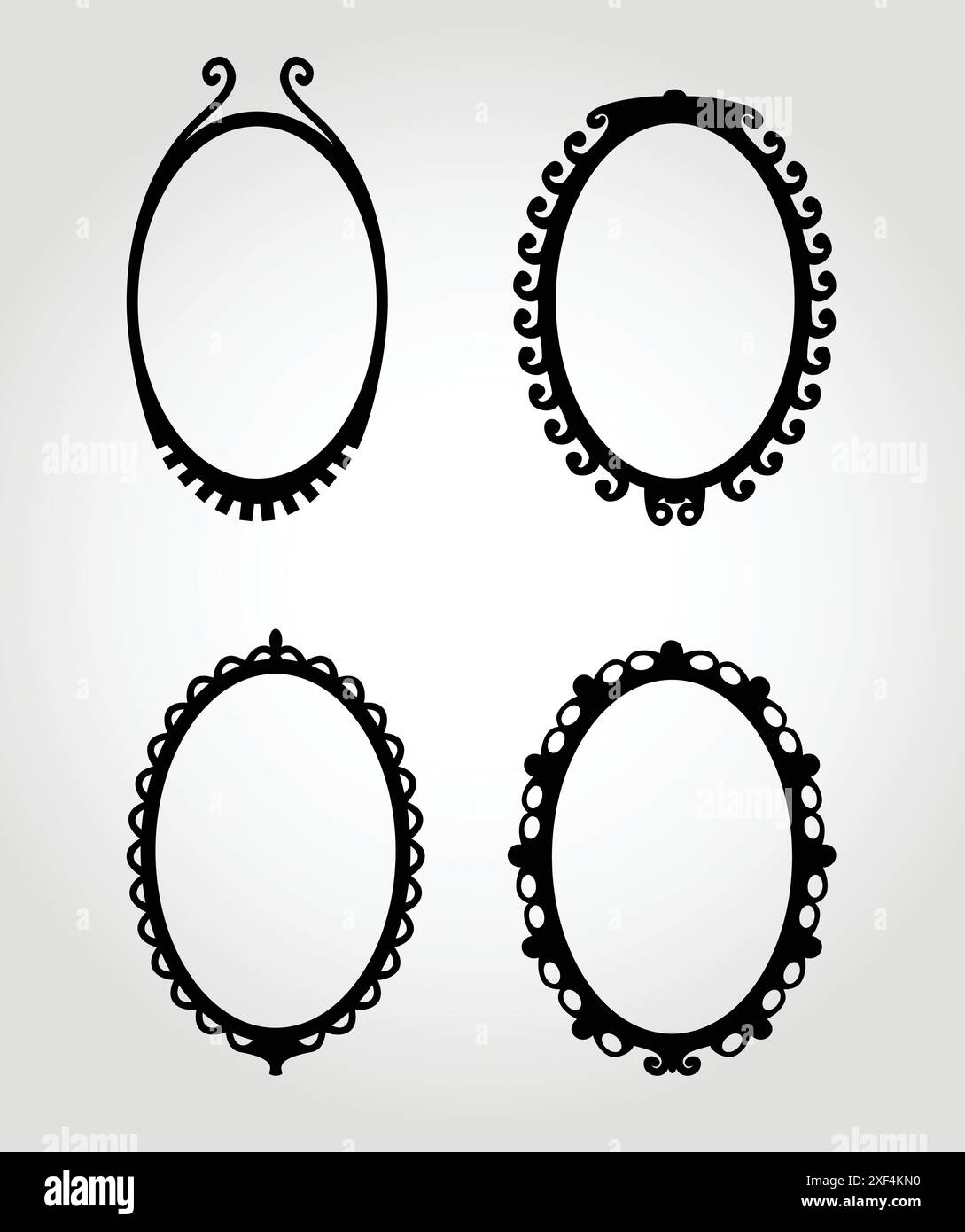 Vector vertical frames in style art nouveau Stock Vector Image & Art ...