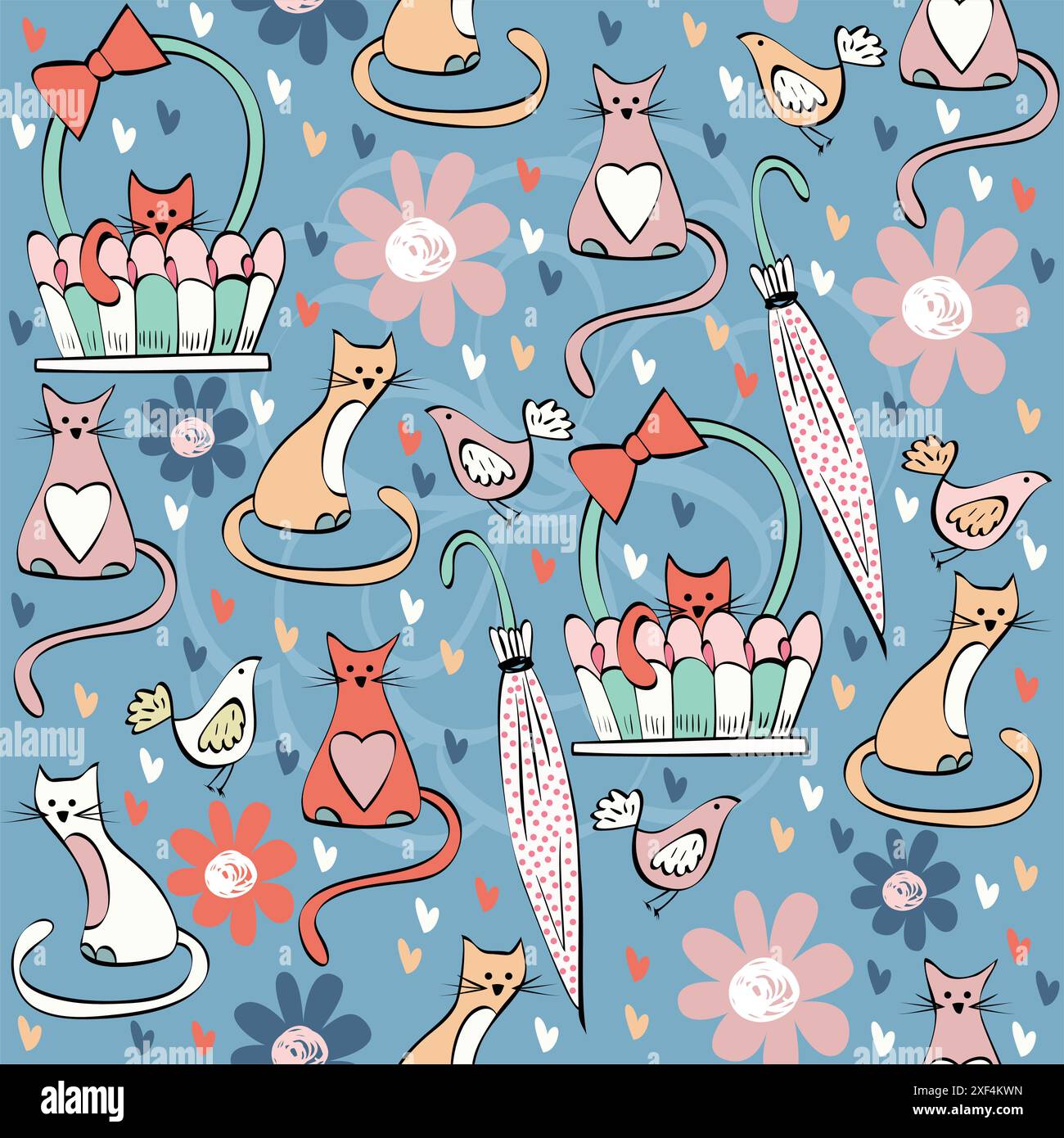 Umbrella bright colors Stock Vector Images - Alamy