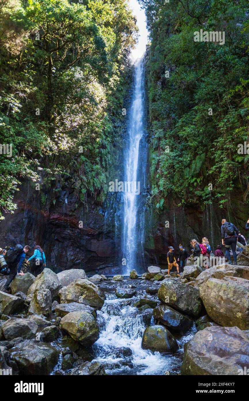 Levada walks around the Valley of Rabaçal,Maderia Descending from the ...