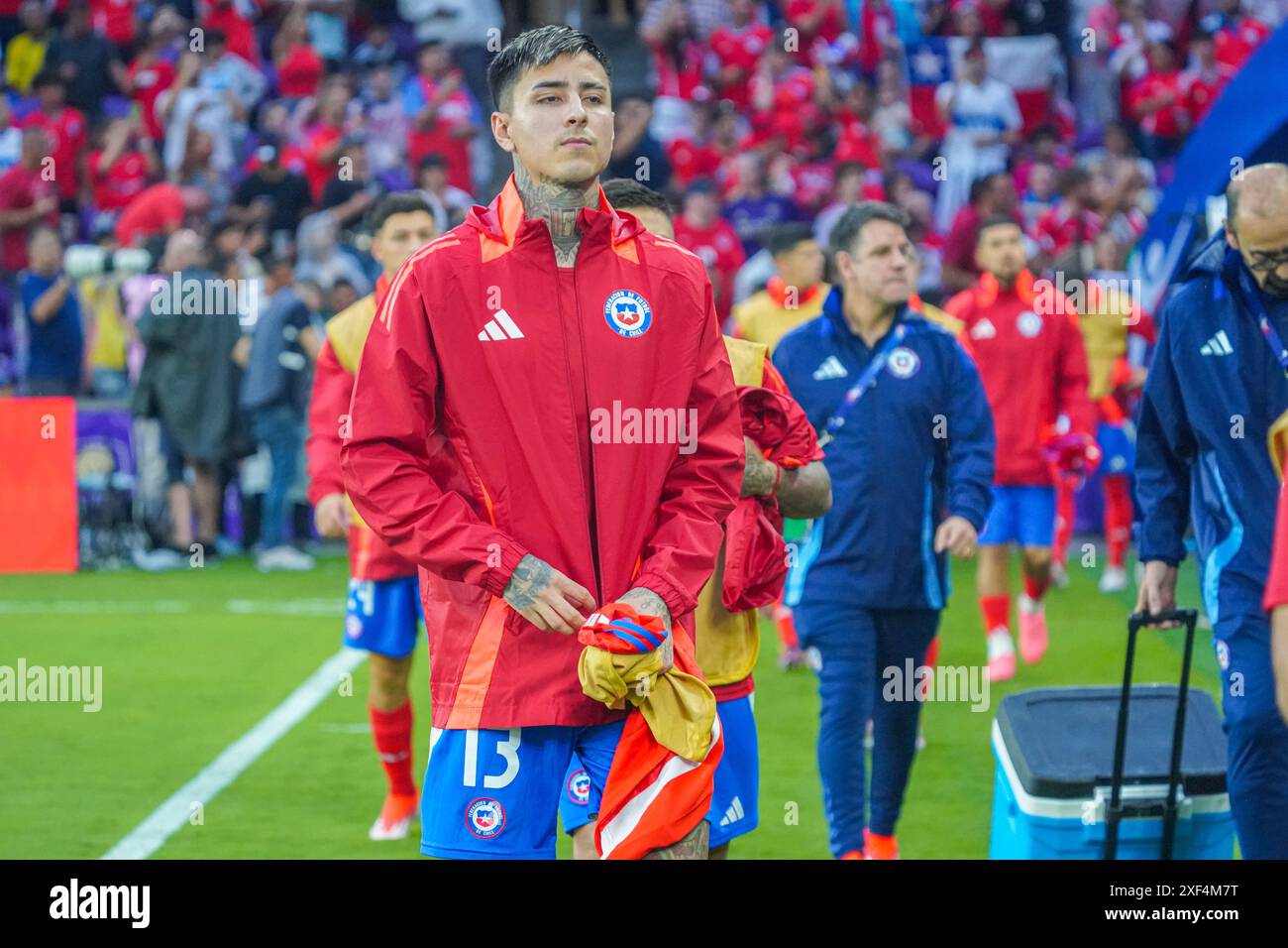 Orlando, Florida, USA, June 20, 2024, Chile player Erick Pulgar #13 ...