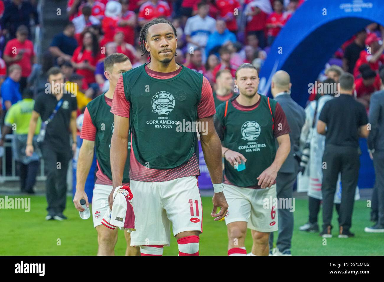 Orlando, Florida, USA, June 20, 2024, Canada player Theo Bair #11 ...