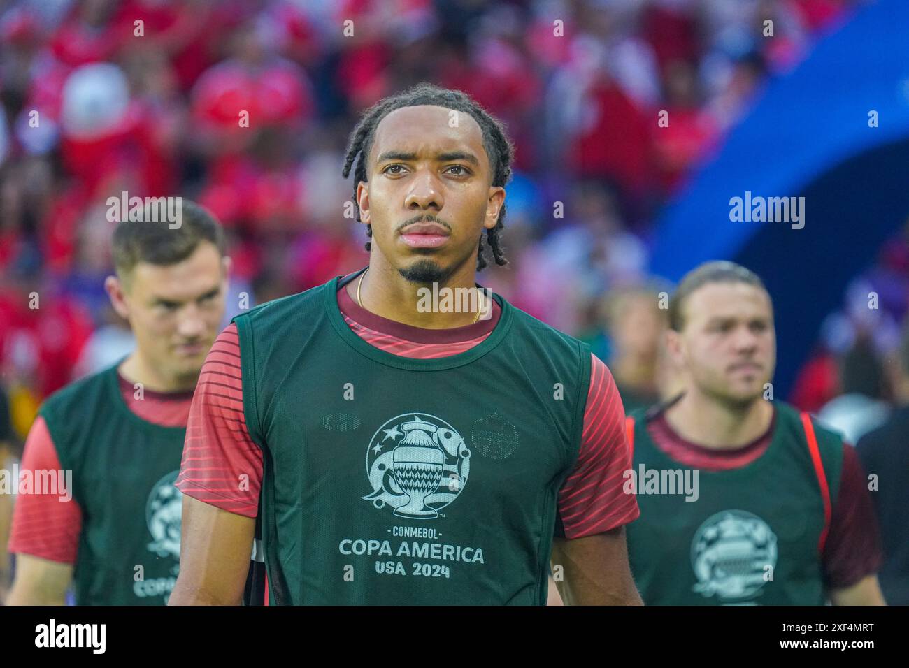 Orlando, Florida, USA, June 20, 2024, Canada player Theo Bair #11 ...
