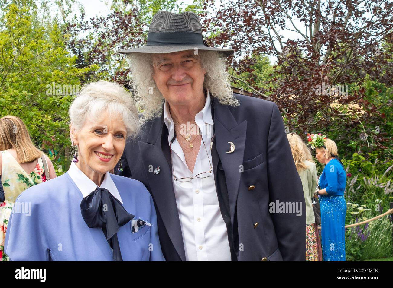 East Molesey, UK. 1st July, 2024. Sir Brian May CBE attended the RHS ...