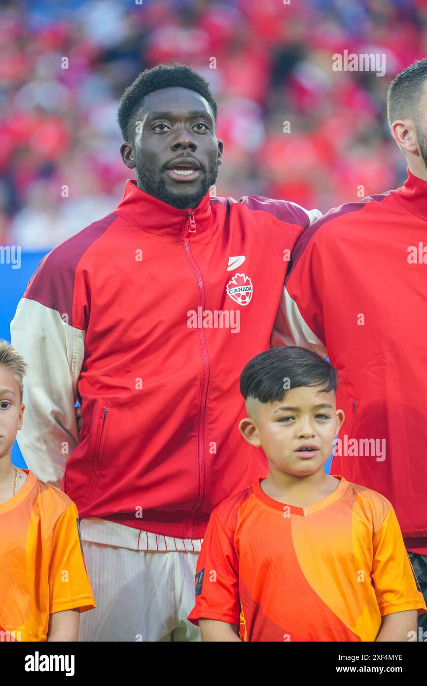 Orlando, Florida, USA, June 20, 2024, Canada player Alphonso Davies ...