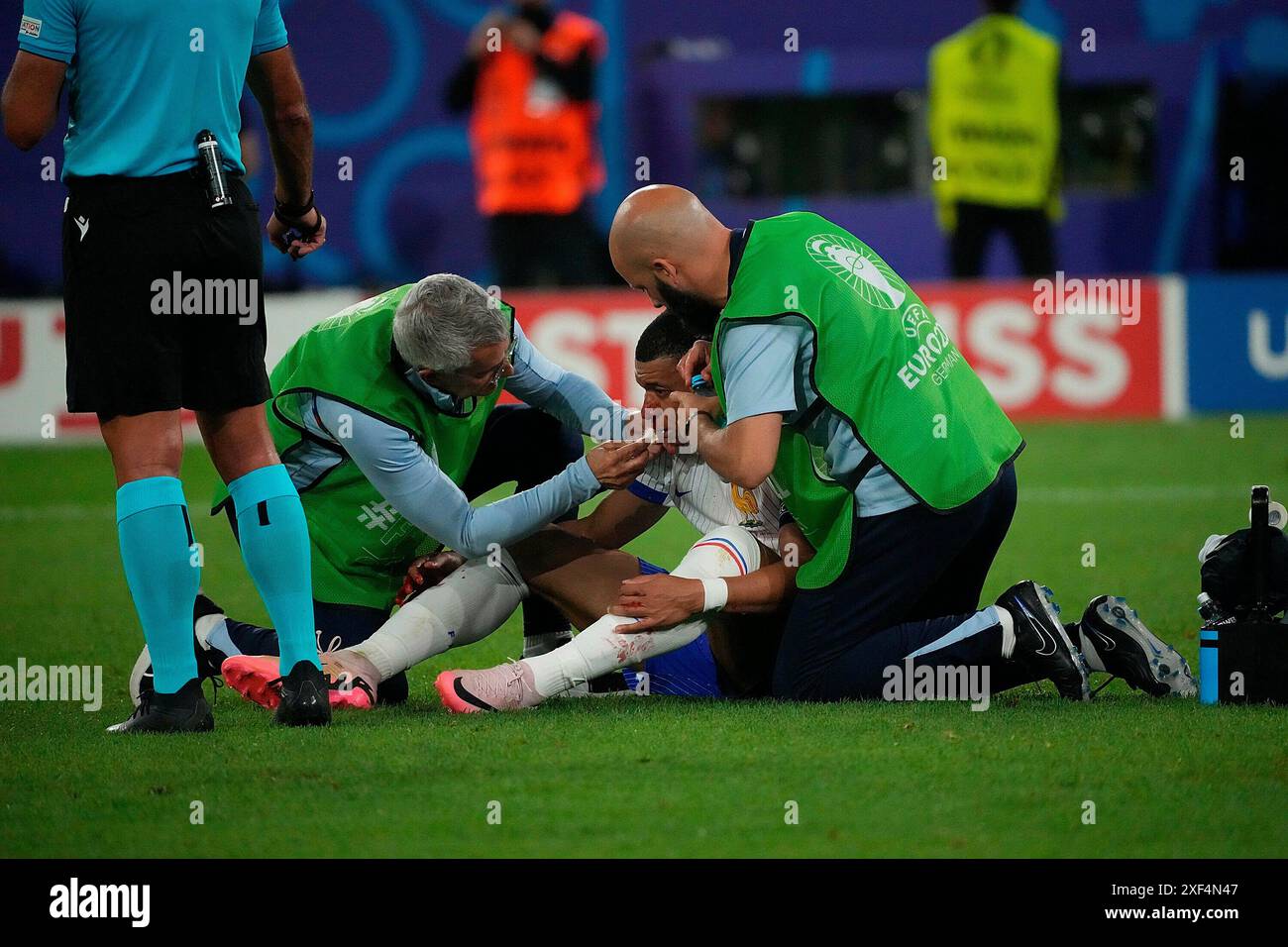 Kylian mbappe nose austria france 2024 hi-res stock photography and ...