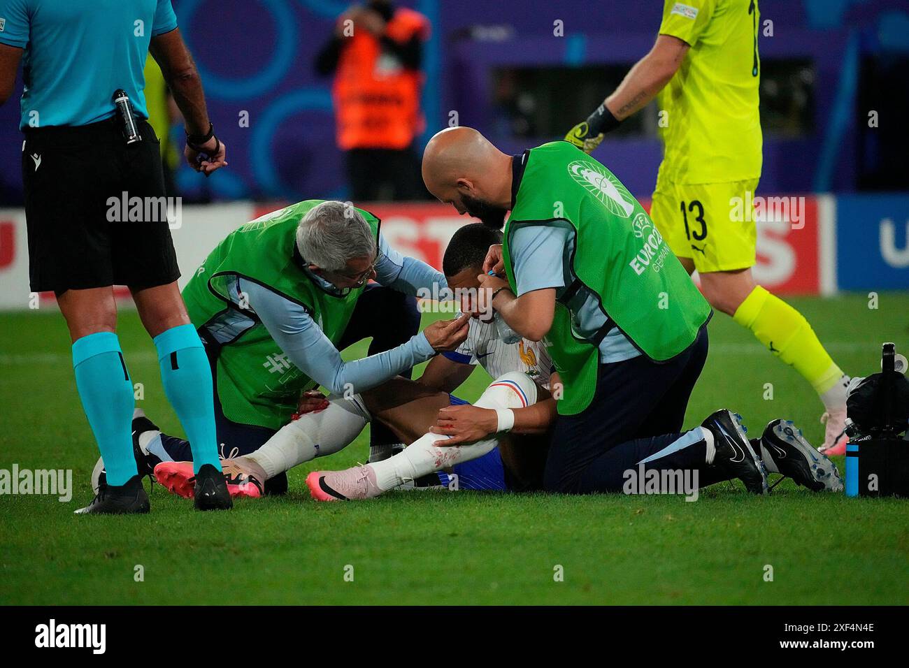 Kylian mbappe nose austria france 2024 hi-res stock photography and ...