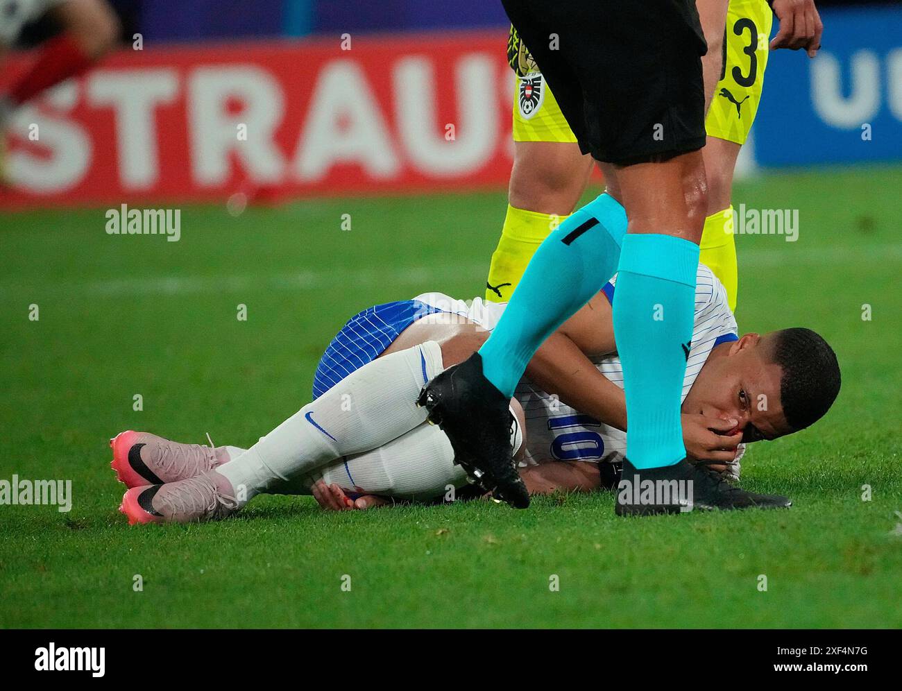 Kylian mbappe nose austria france 2024 hi-res stock photography and ...