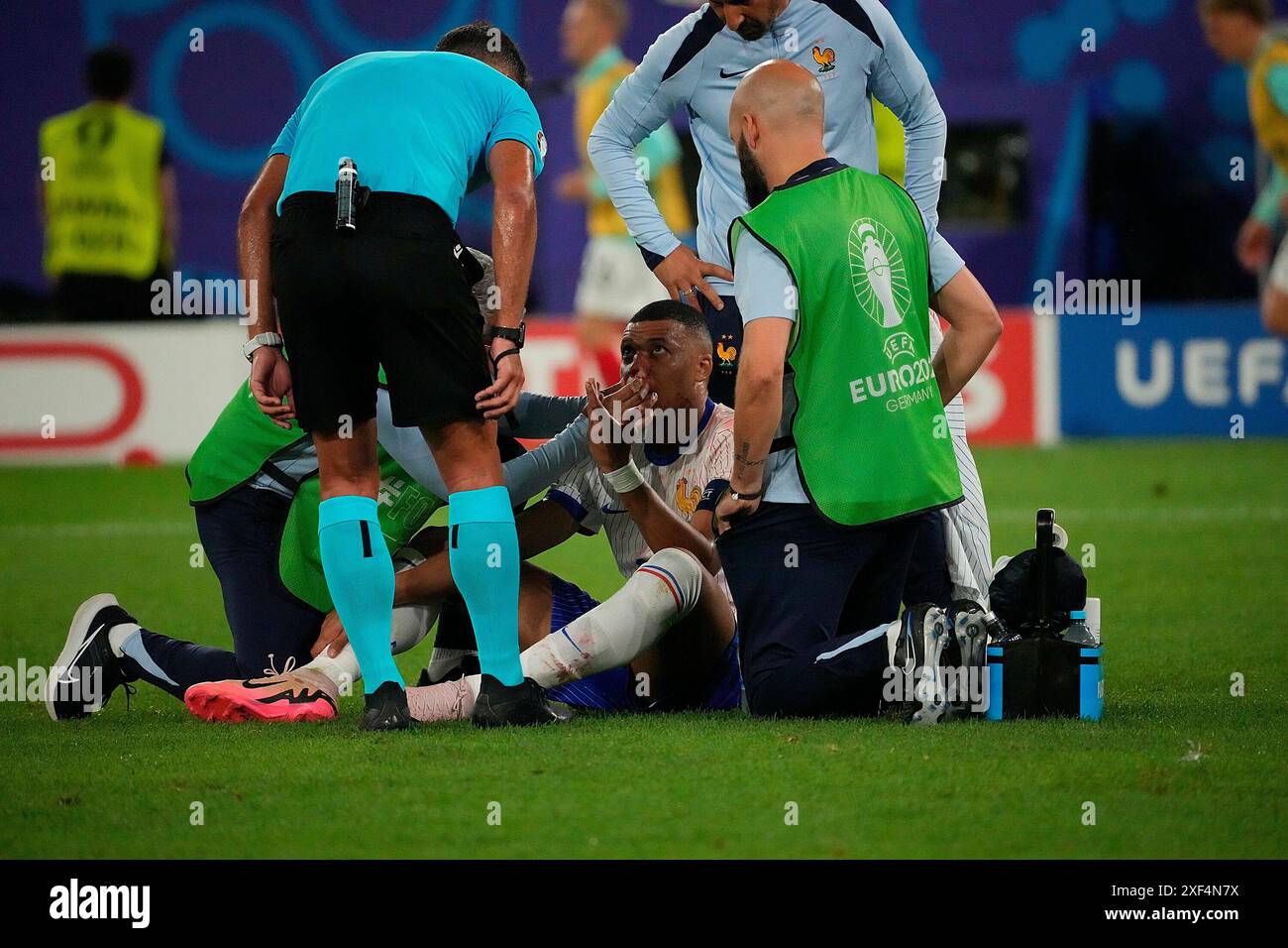 Kylian mbappe nose austria france 2024 hi-res stock photography and ...