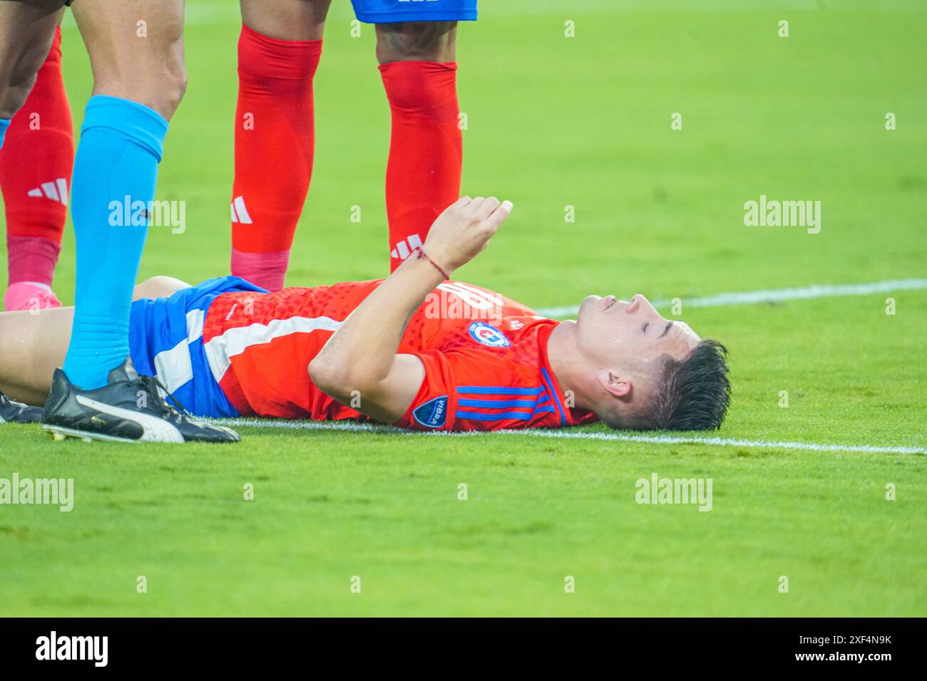 Orlando, Florida, USA, June 20, 2024, Chile player Rodrigo Echeverría ...