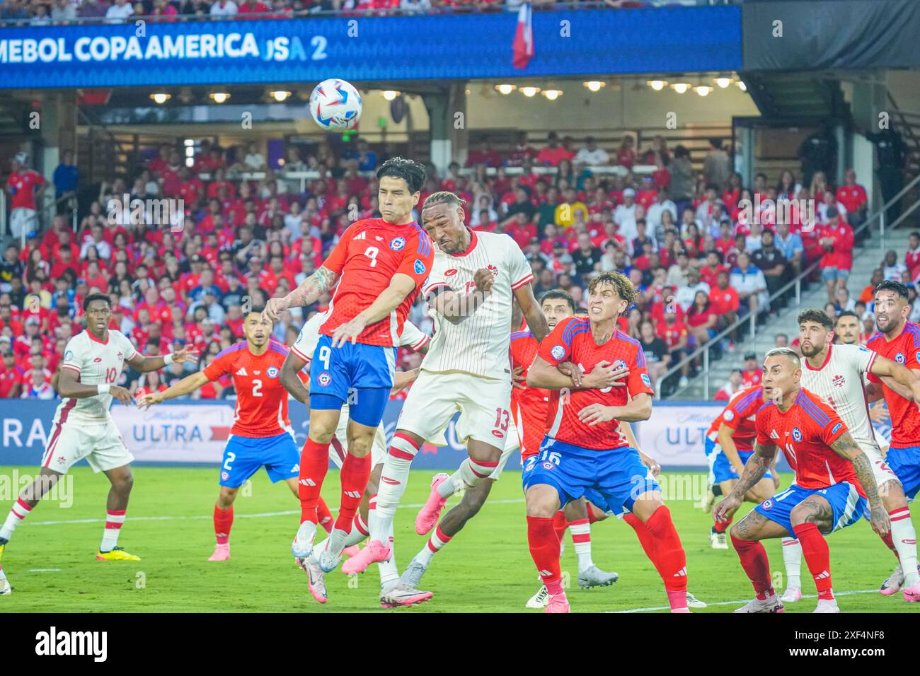 Orlando, Florida, USA, June 20, 2024, Chile defender Víctor Dávila #9 ...