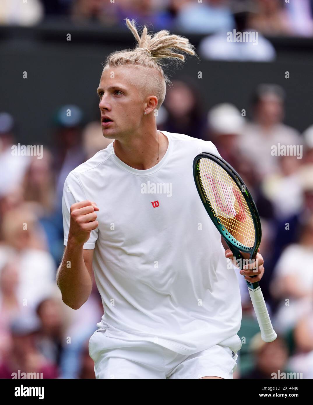 Mark Lajal reacts during his match against Carlos Alcaraz (not pictured ...