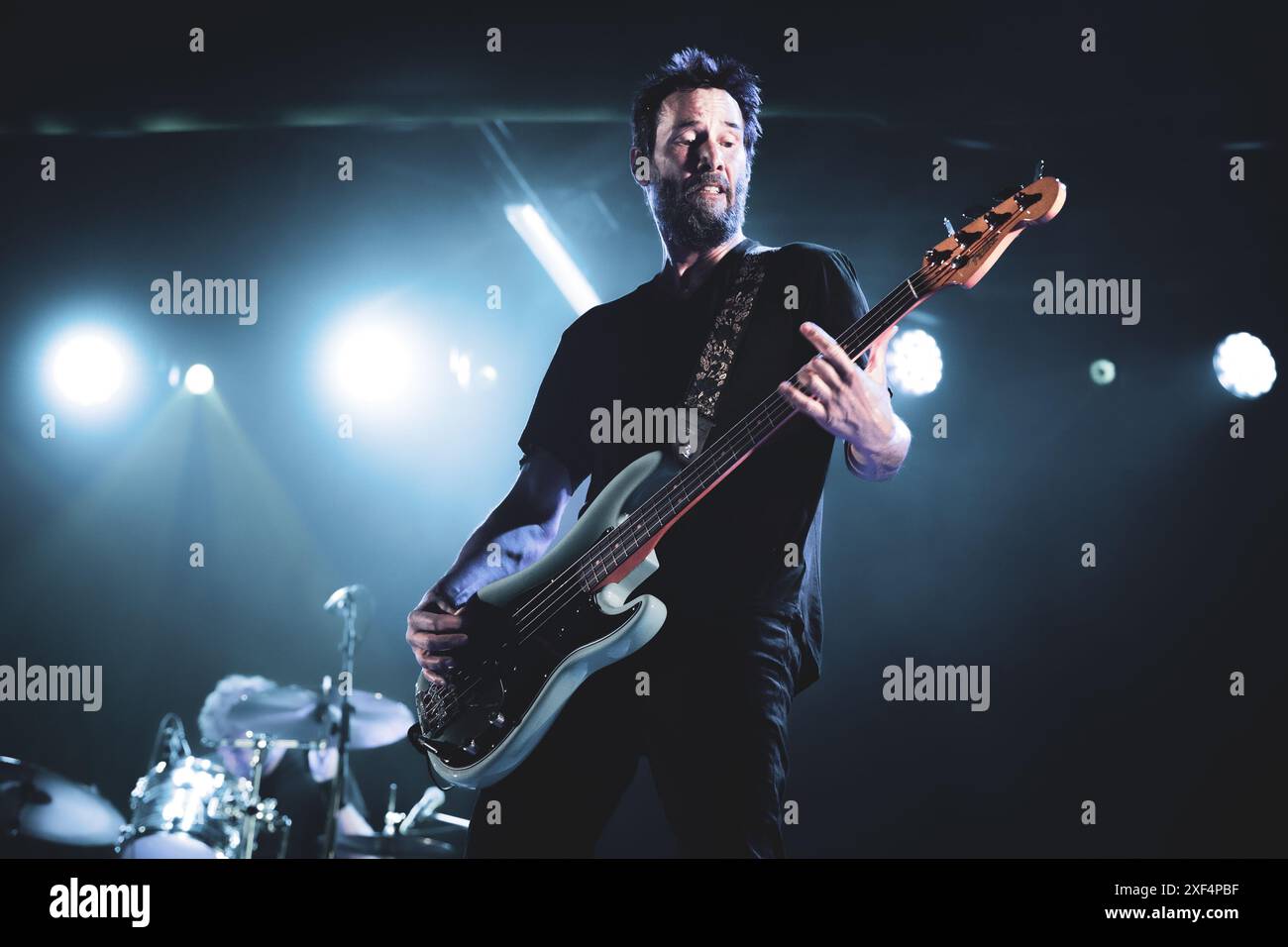 ITALY, TURIN, JUNE 30TH: Keanu Reeves, bassist of the American band ...