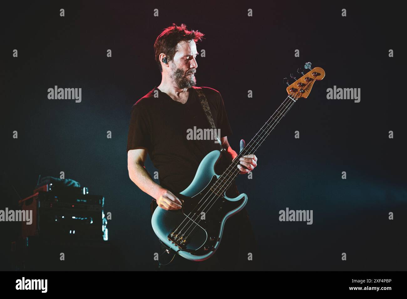 ITALY, TURIN, JUNE 30TH: Keanu Reeves, bassist of the American band ...