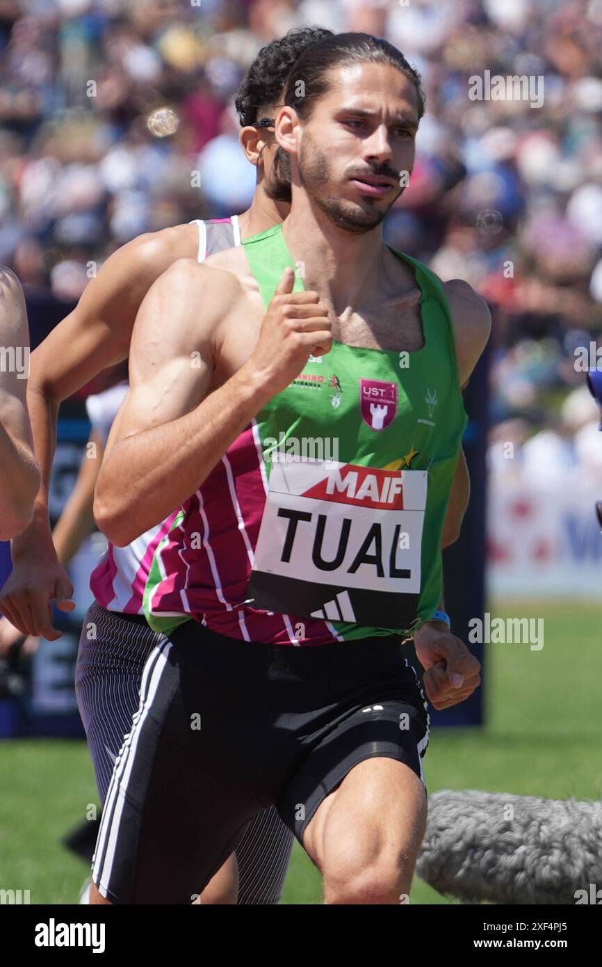TUAL Gabriel Us Talence FINALE 800 M MEN during the French Athletics ...