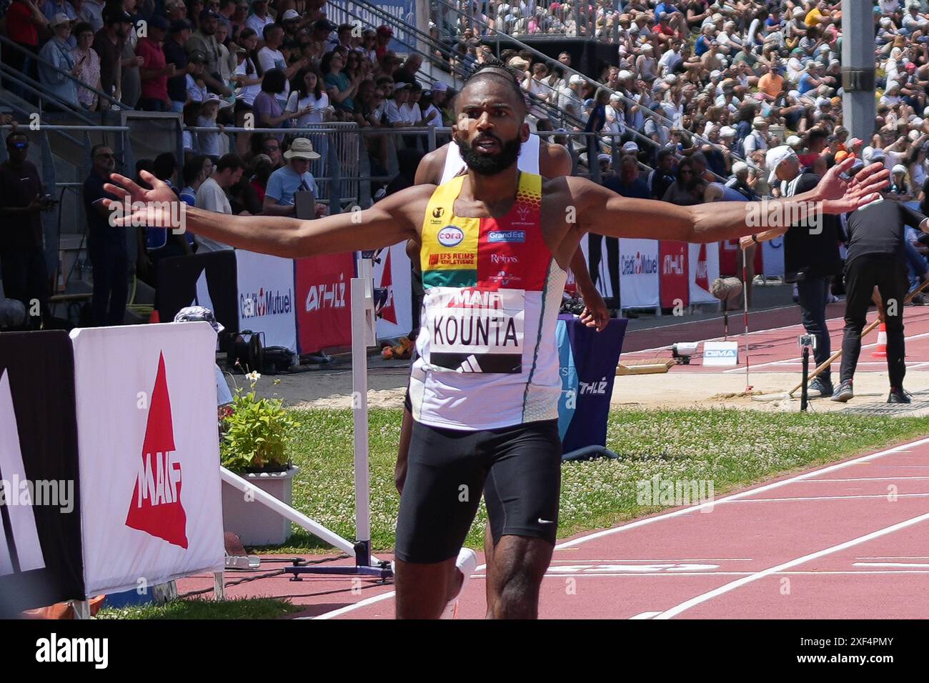 KOUNTA Muhammad Abdall Efs Reims A. FINALE 400 M MEN during the French ...