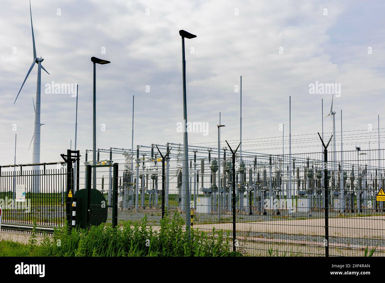Electricity. 17th May, 2024. Tennet substation for energy transport in ...