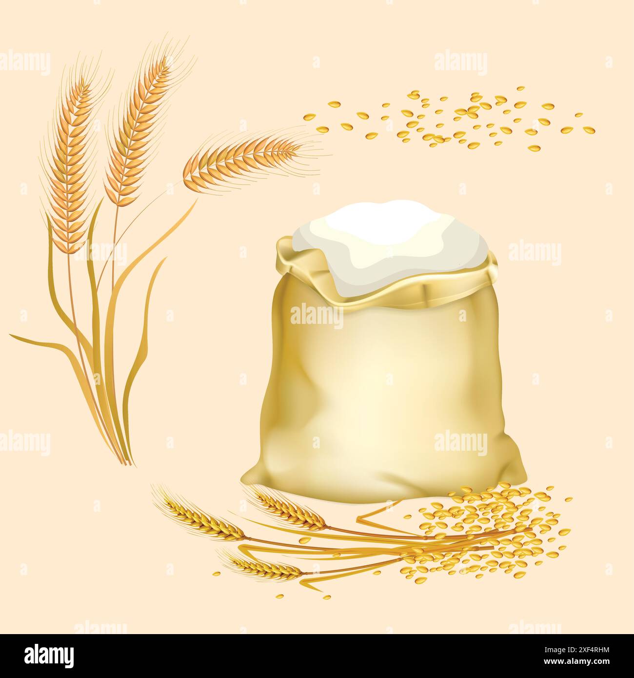 A Nice Flour grain Pack Stock Vector Image & Art - Alamy