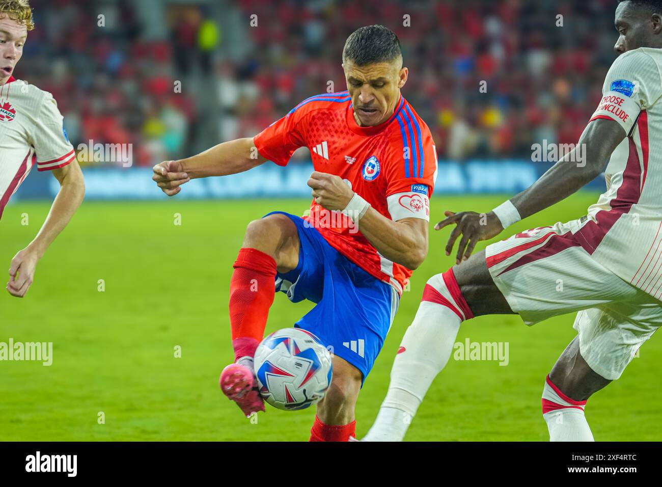 Orlando, Florida, USA, June 20, 2024, Chile forward Alexis Sánchez #10 ...