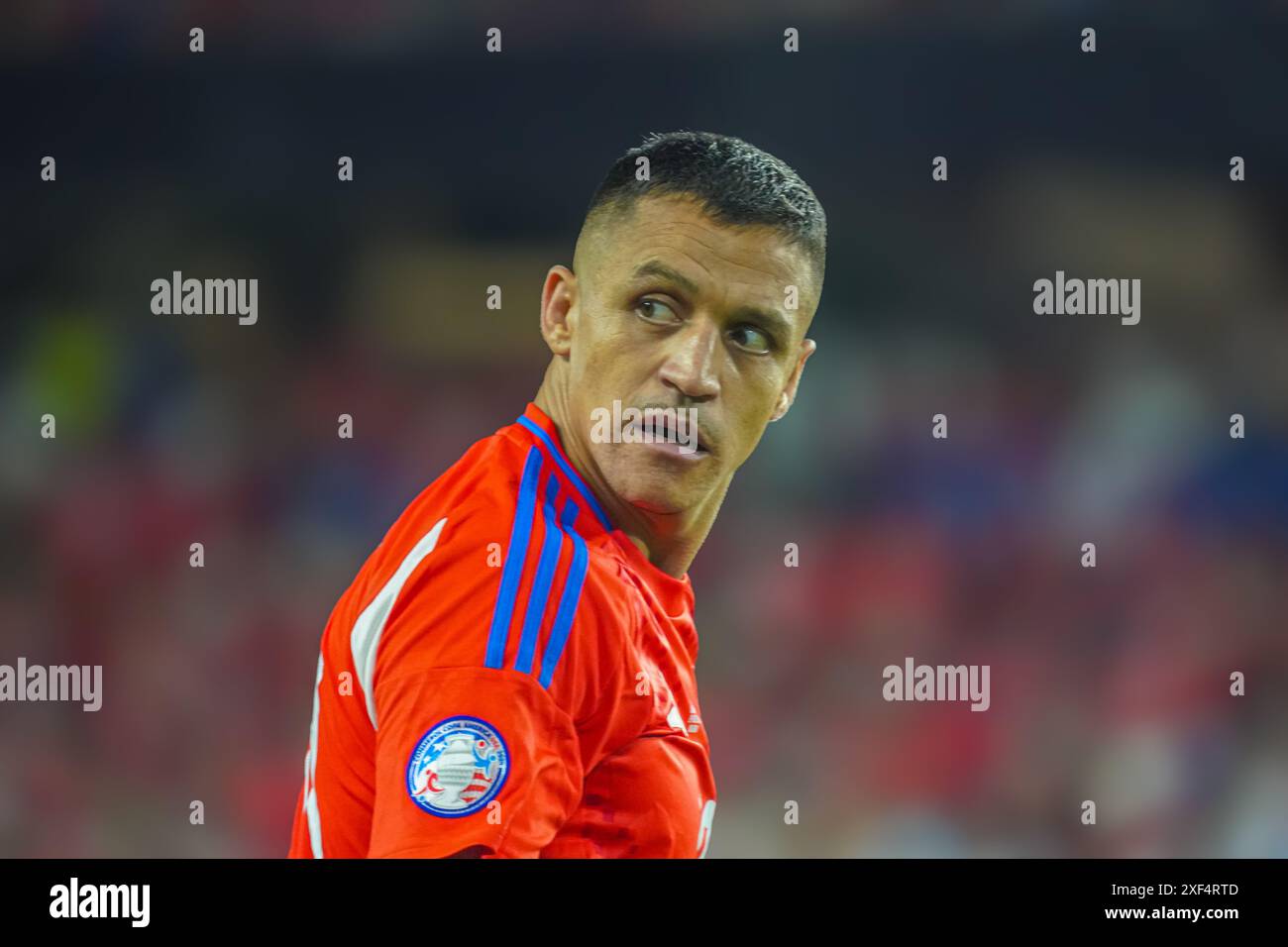 Orlando, Florida, USA, June 20, 2024, Chile forward Alexis Sánchez #10 ...