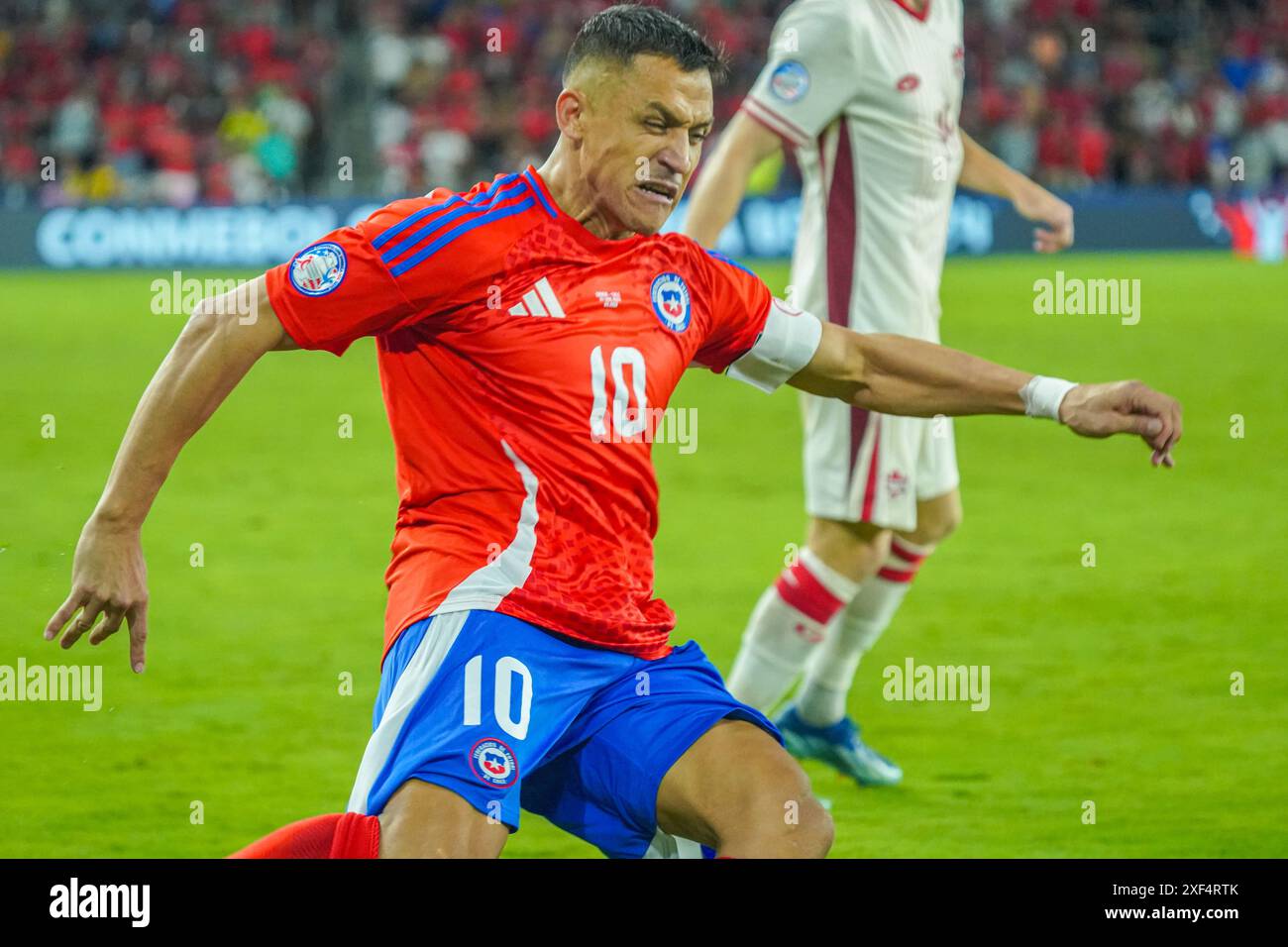 Orlando, Florida, USA, June 20, 2024, Chile forward Alexis Sánchez #10 ...