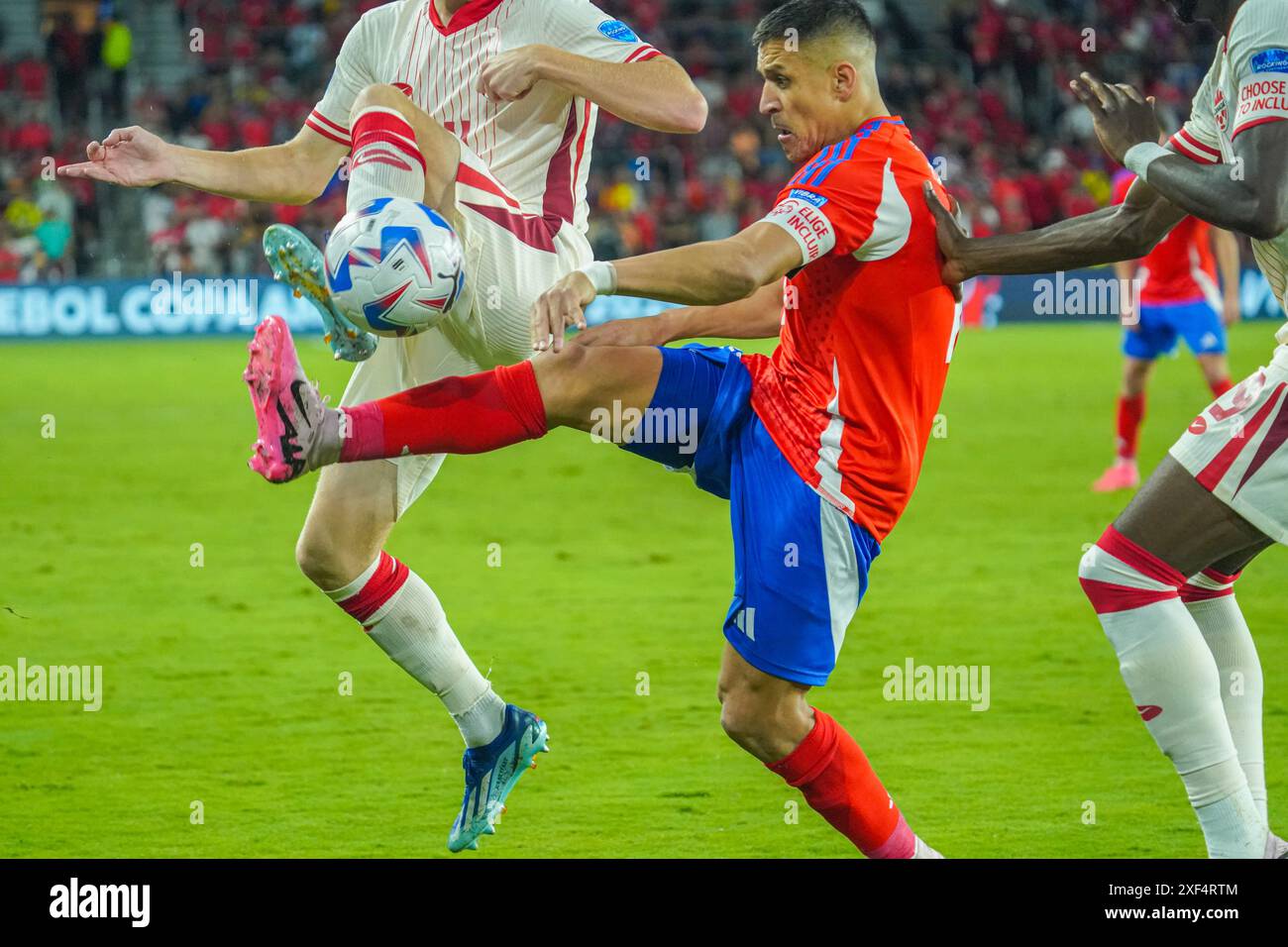 Orlando, Florida, USA, June 20, 2024, Chile forward Alexis Sánchez #10 ...