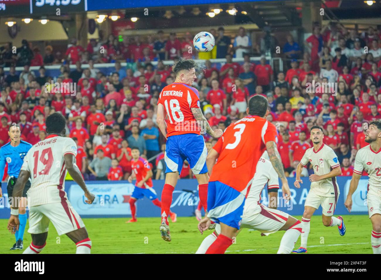 Orlando, Florida, USA, June 20, 2024, Chile player Rodrigo Echeverría ...