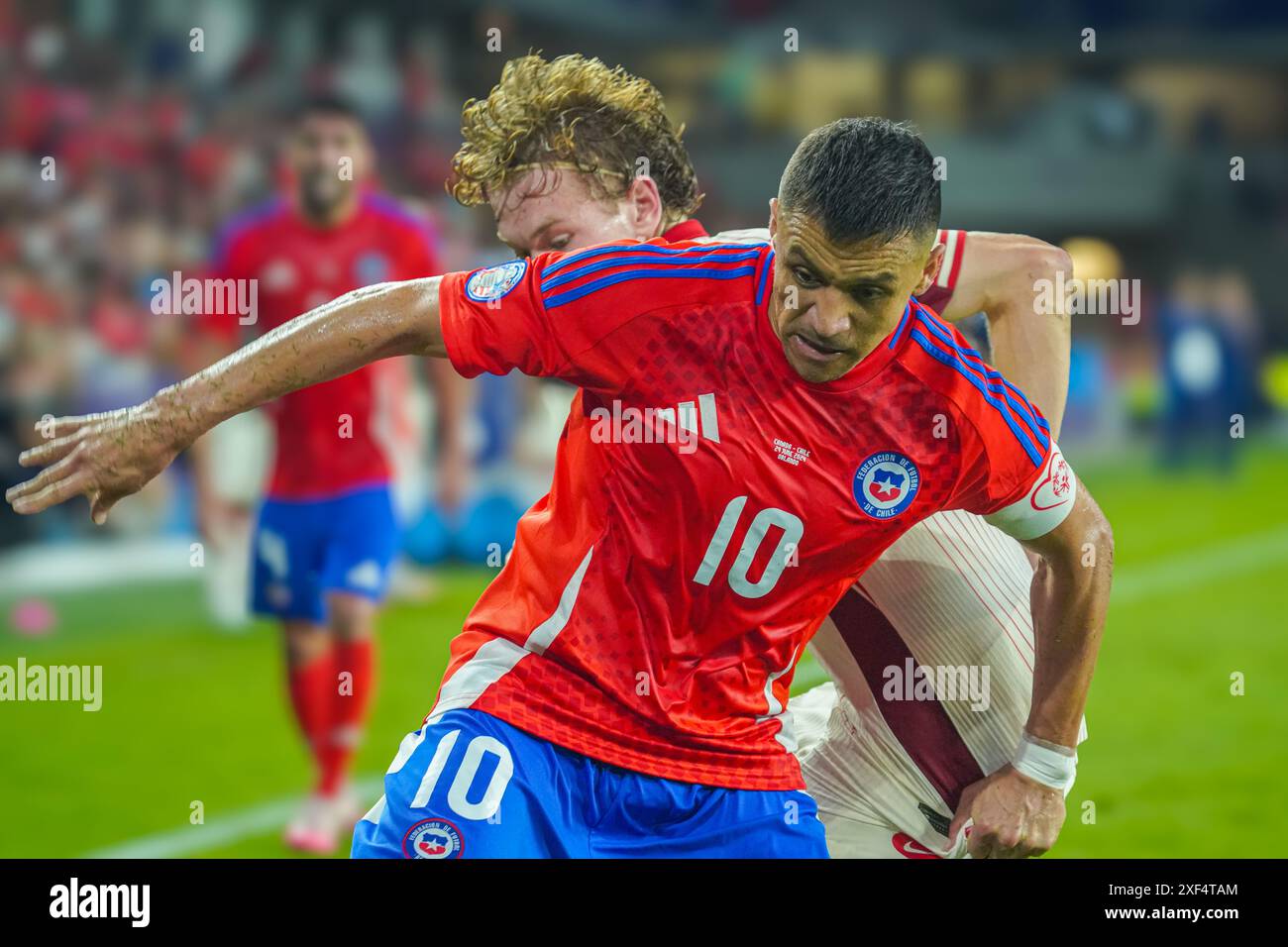 Orlando, Florida, USA, June 20, 2024, Chile forward Alexis Sánchez #10 ...
