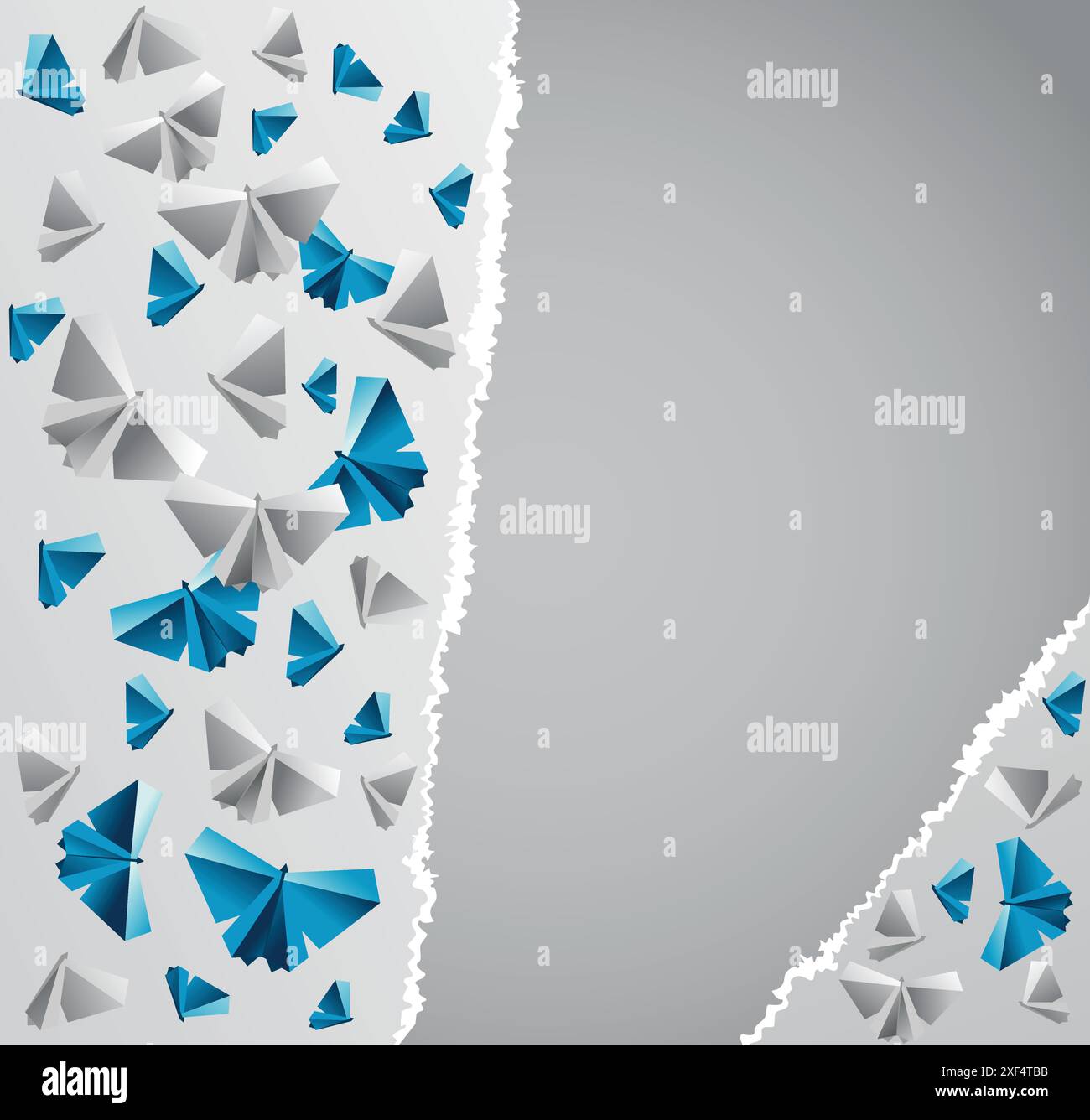 Origami background. Paper is transformed to butterflies Stock Vector ...