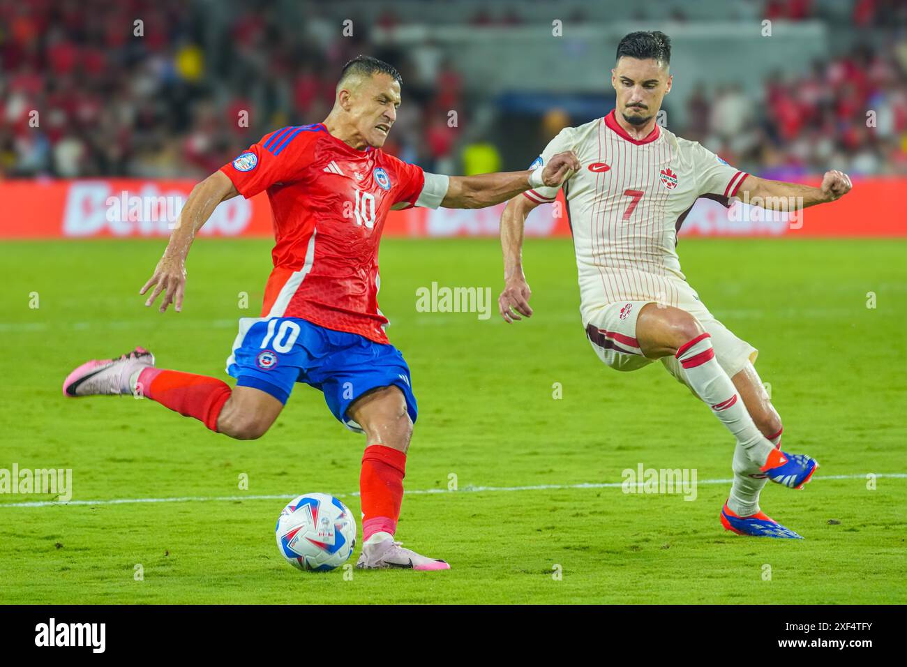 Orlando, Florida, USA, June 20, 2024, Chile forward Alexis Sánchez #10 ...