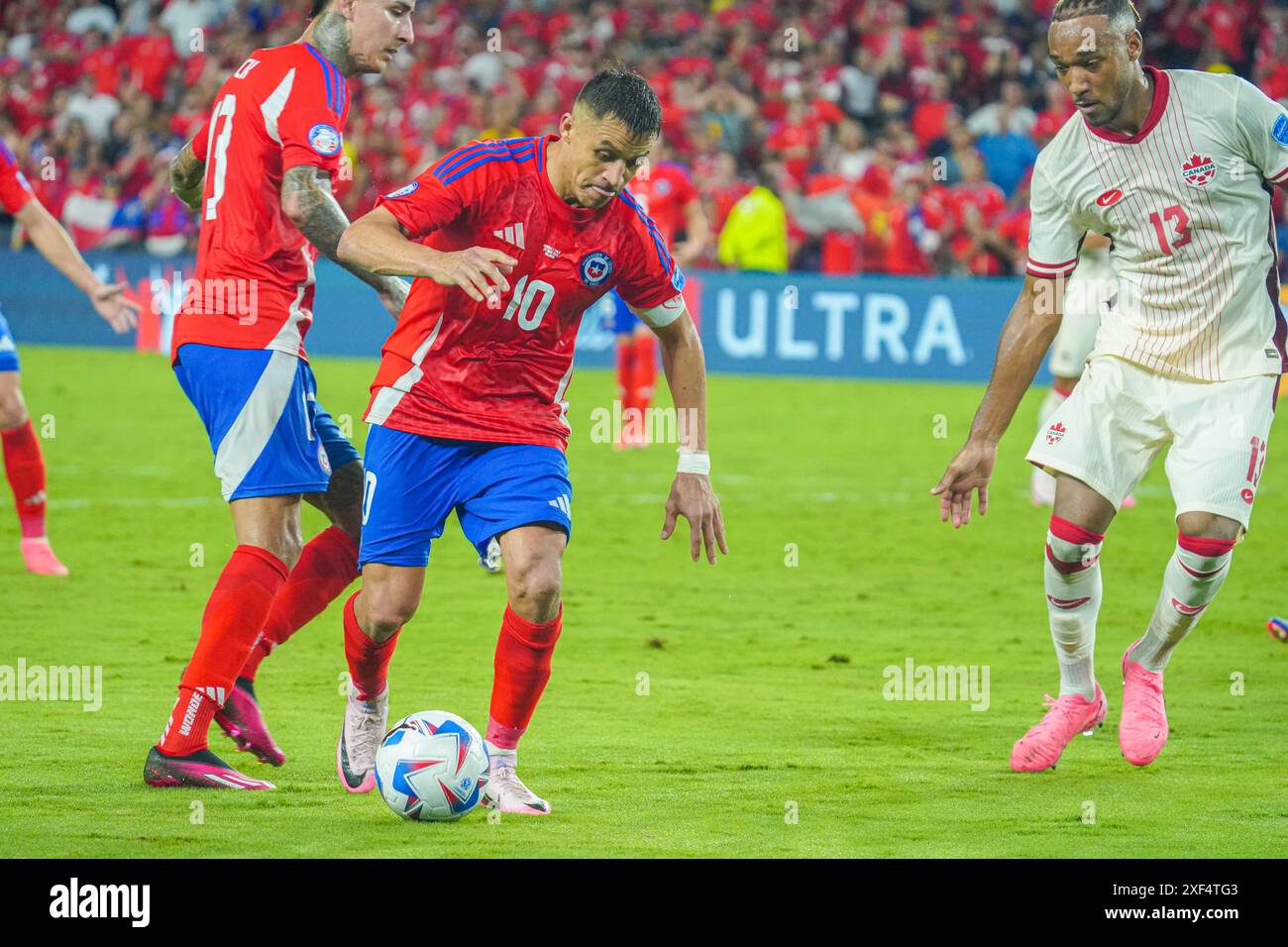 Orlando, Florida, USA, June 20, 2024, Chile forward Alexis Sánchez #10 ...