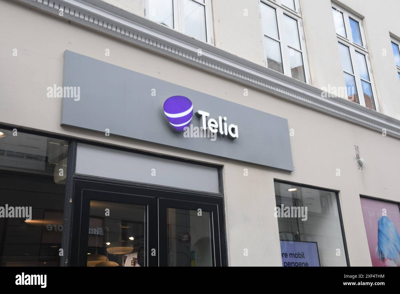 Copenhagen/ Denmark/01 July 2024/Telia internet providor shop in ...