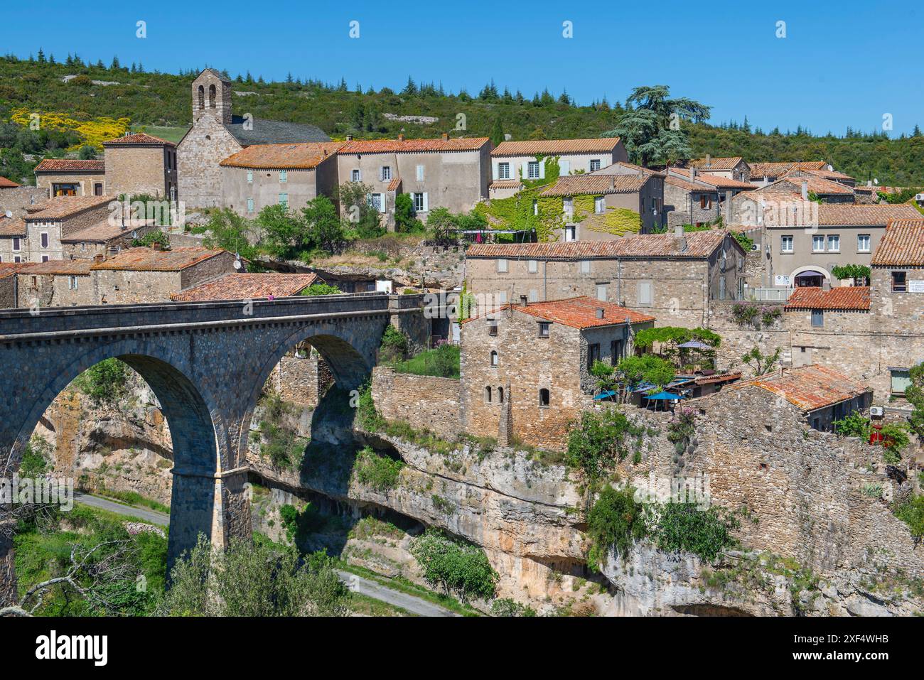 one of the most beautiful villages of Minerve France in Occitania Stock Photo - Alamy