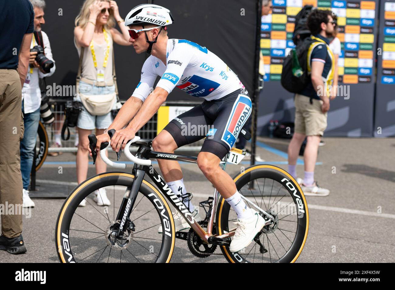 Remco Evenepoel, Soudal Quick-Step during Stage 3 - Start, Tour De ...
