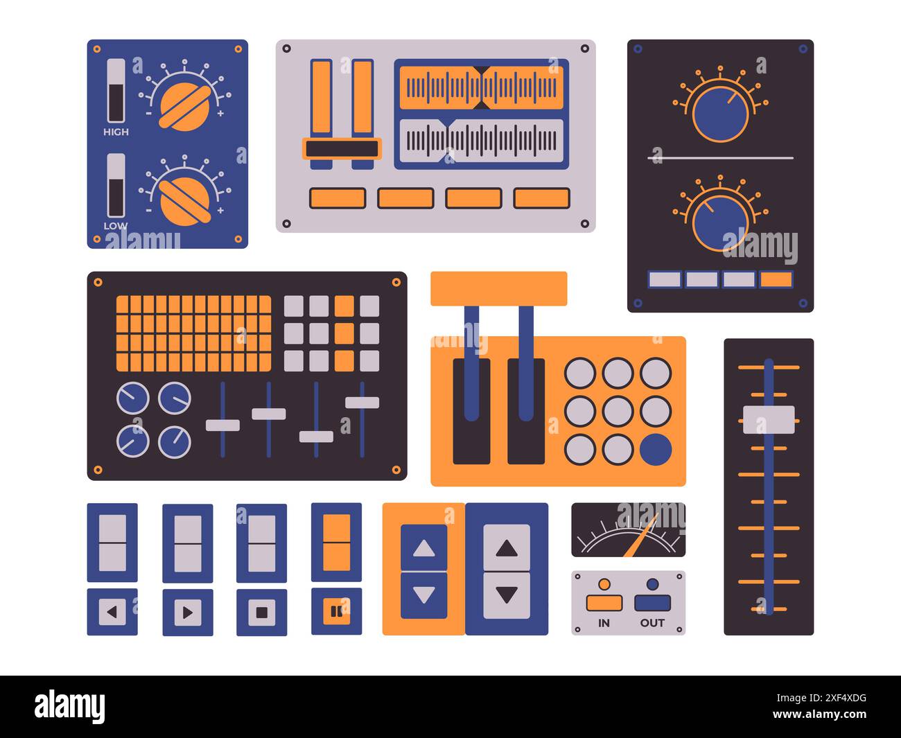 Radar control console Stock Vector Images - Alamy