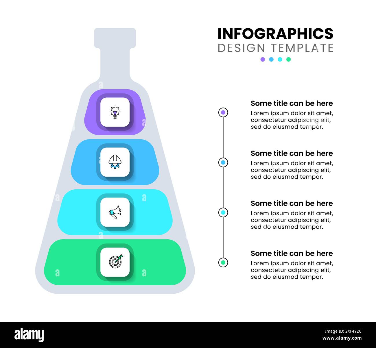 Infographic template with icons and 4 options or steps. Tube. Can be ...