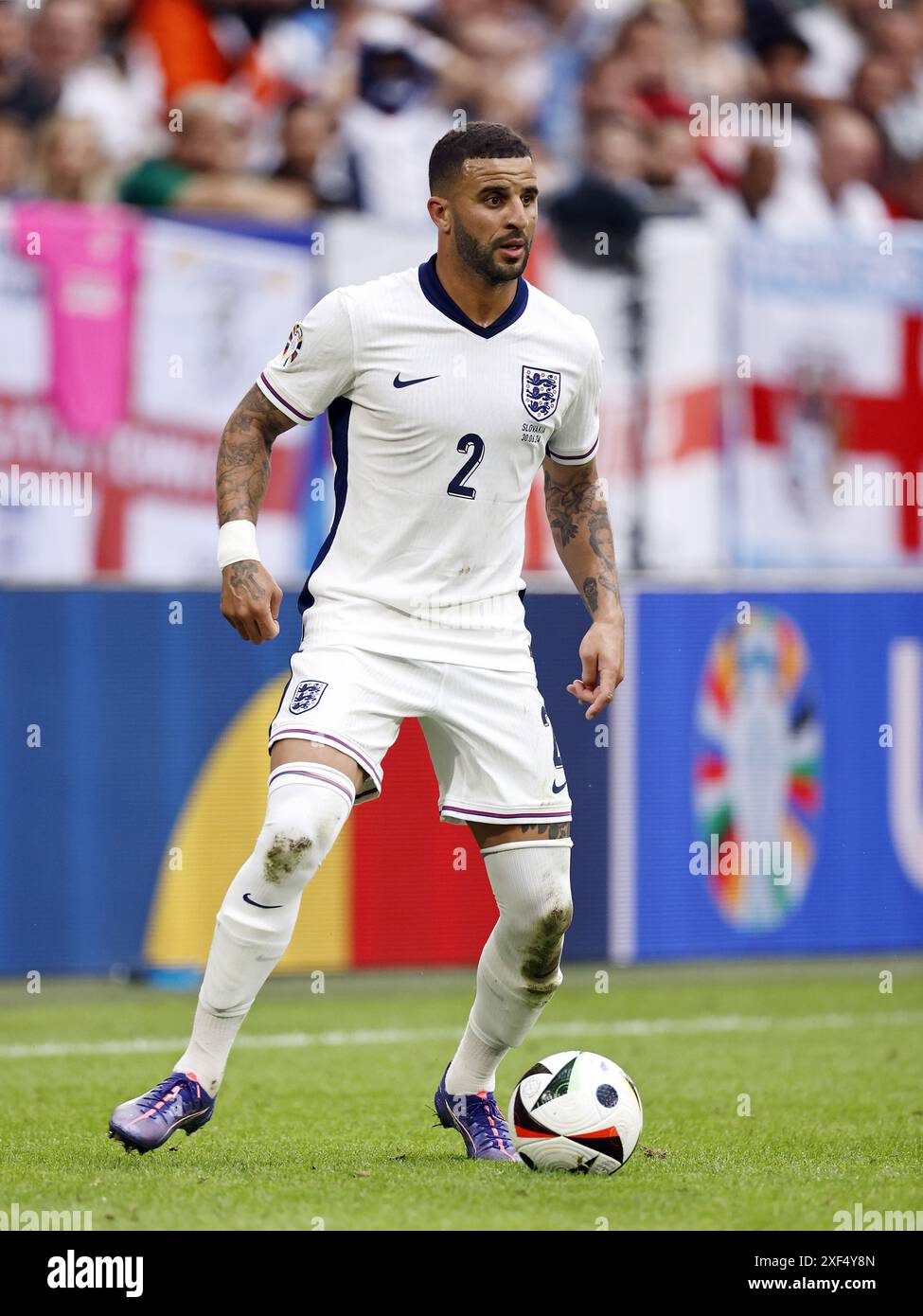 GELSENKIRCHEN - Kyle Walker of England during the UEFA EURO 2024 round ...
