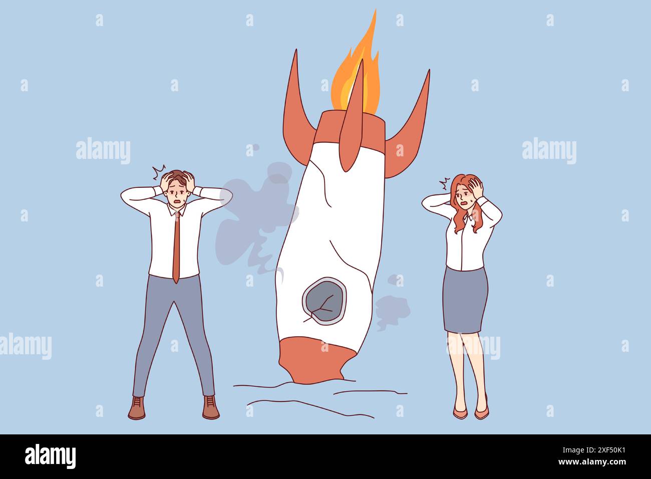 Failed disappointed Stock Vector Images - Alamy