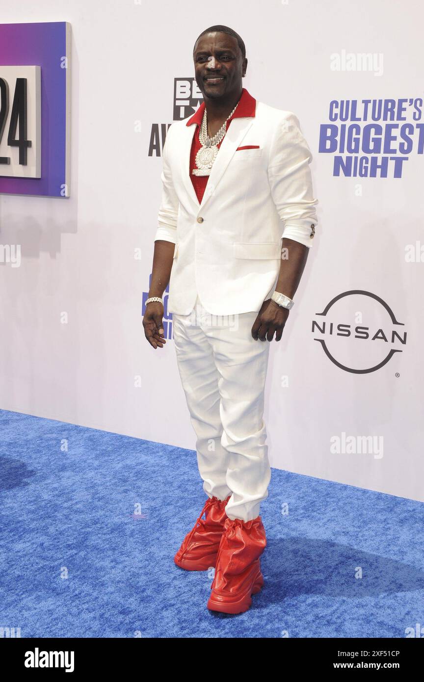 Ca. 30th June, 2024. Akon at arrivals for BET Awards 2024 - Part 2 ...