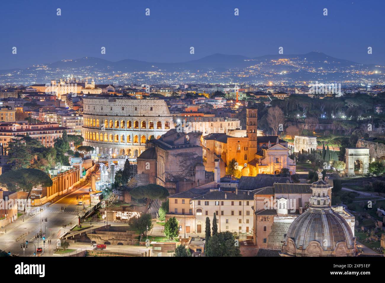Landscape rome roman road hi-res stock photography and images - Alamy