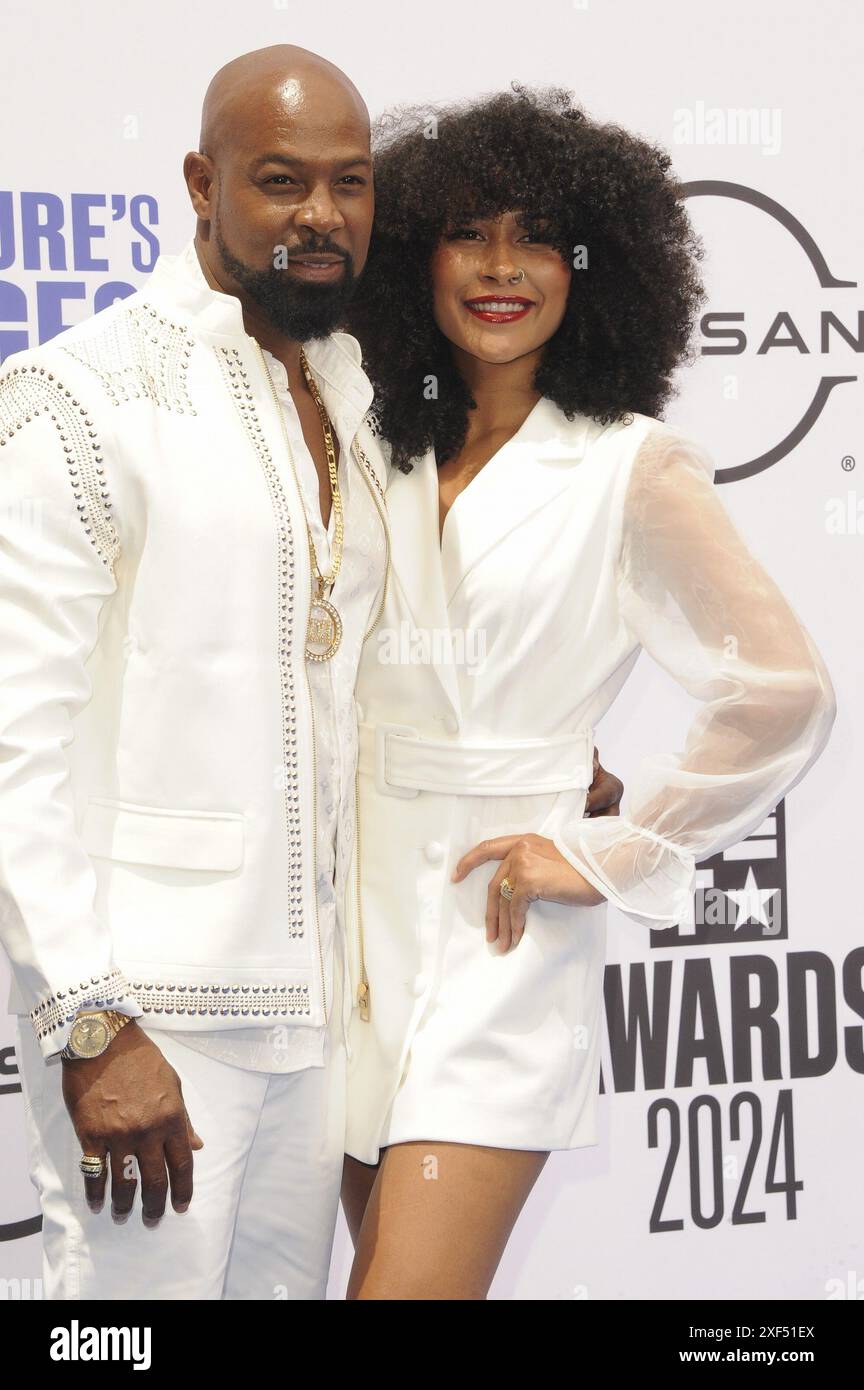 Ca. 30th June, 2024. Darrin Henson, Taurey Henson at arrivals for BET ...