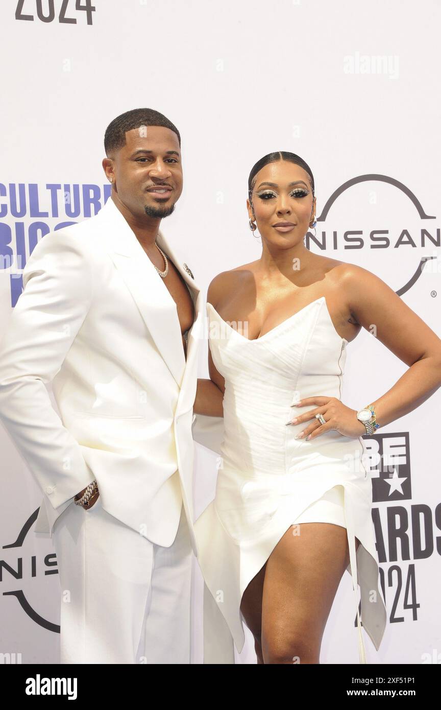 Ca. 30th June, 2024. Davale Ellis, Khadeen Ellis at arrivals for BET Awards 2024 - Part 2 ...