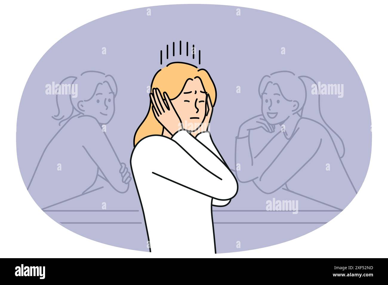 Refusing to listen Stock Vector Images - Alamy