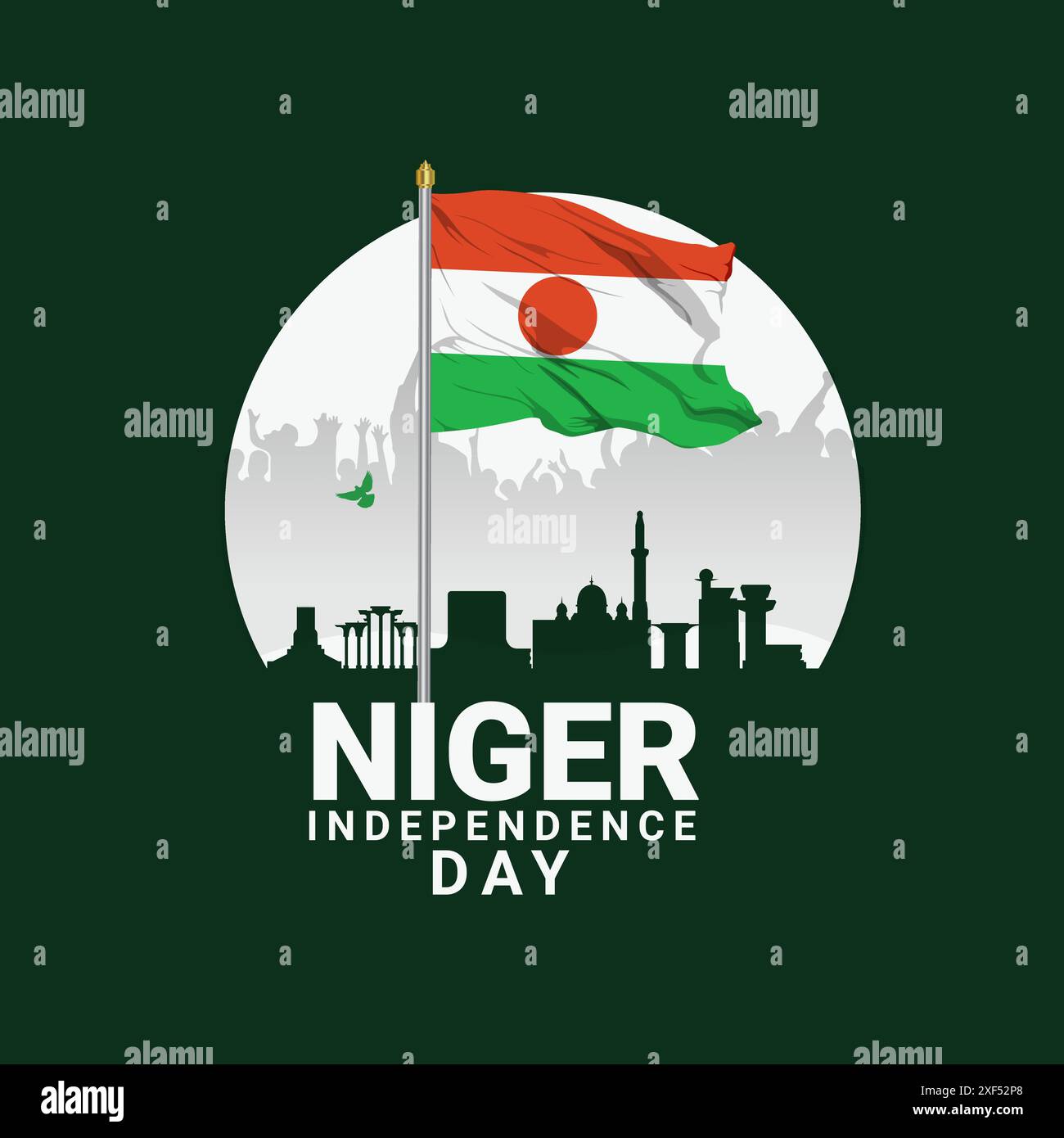Creative Vector illustration of Niger Independence Day by Niger flag ...