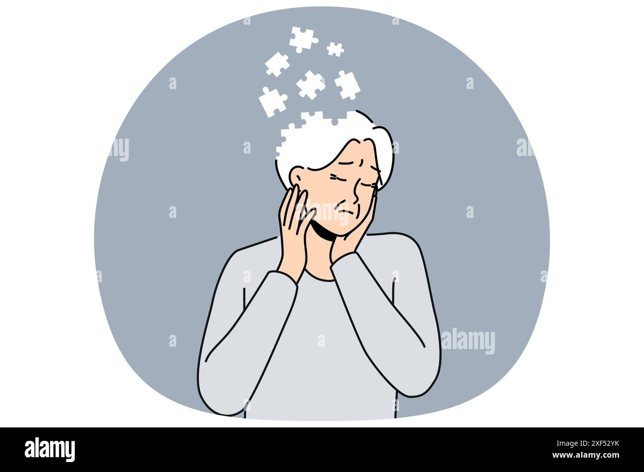 Female brain tumour Stock Vector Images - Alamy