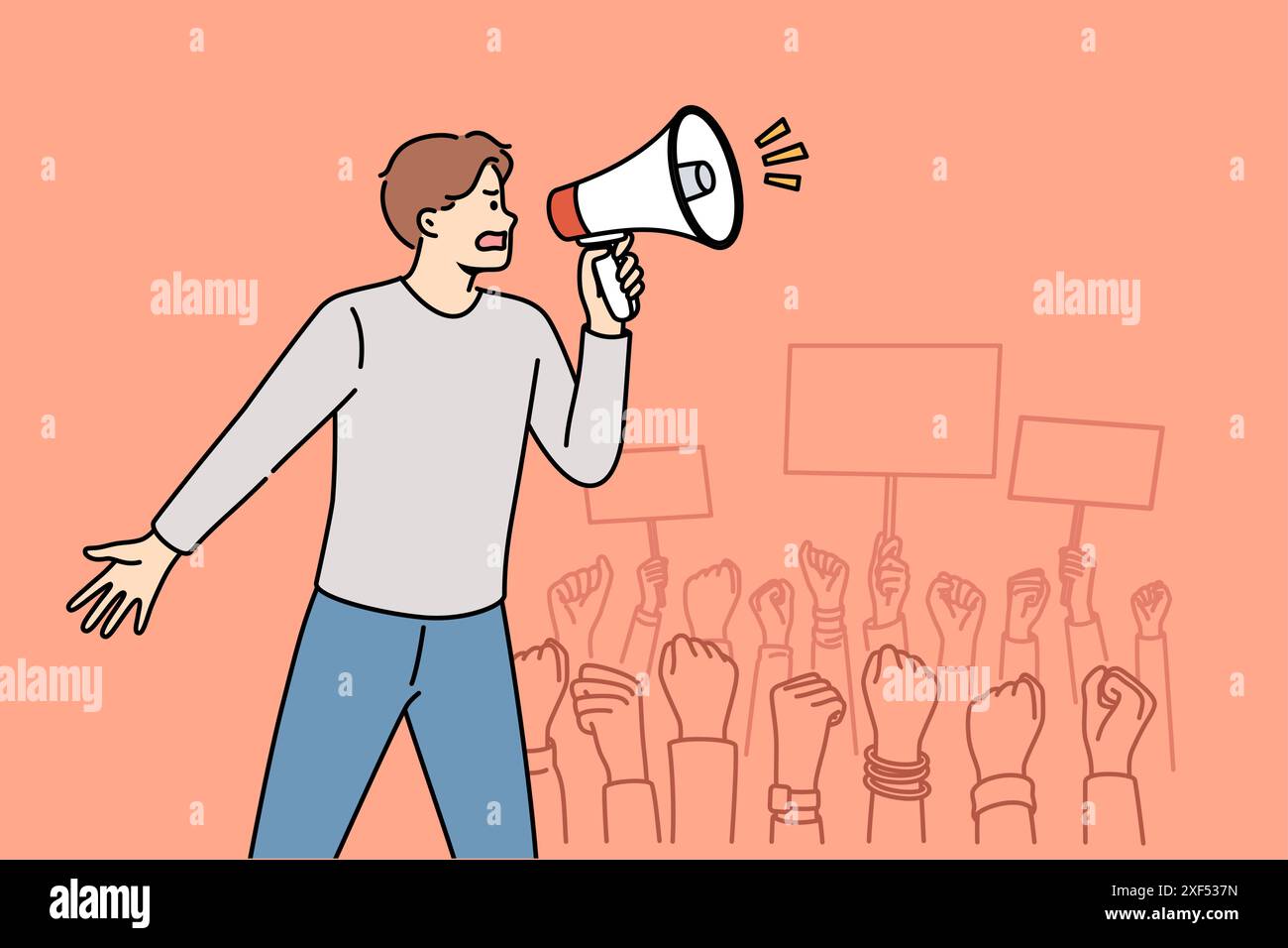 Anti government strike Stock Vector Images - Alamy