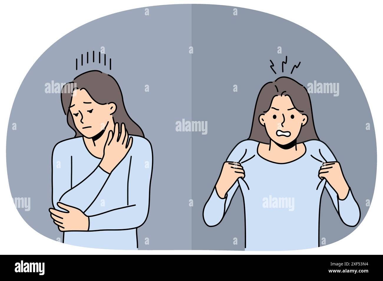 Pain demonstrate Stock Vector Images - Alamy